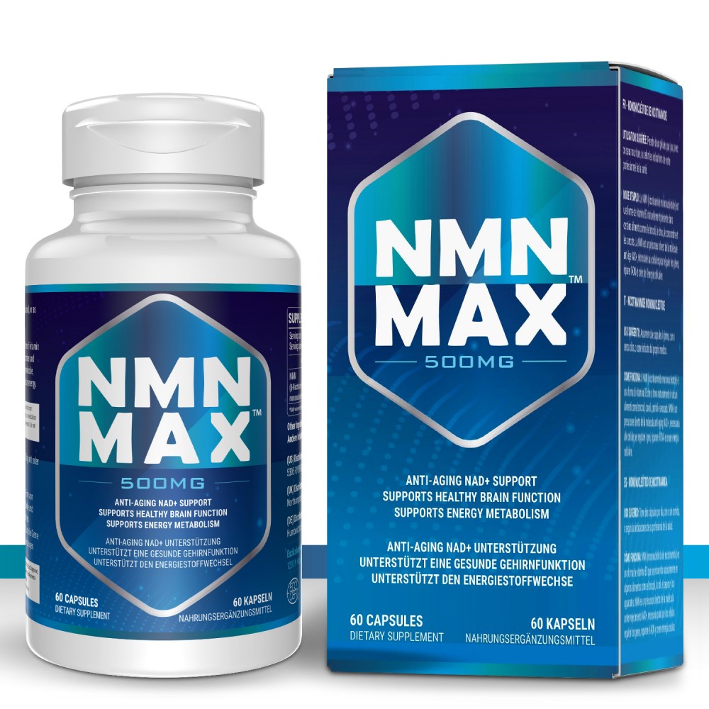 NMN MAX NMN Capsules with Maximum Strength- 500mg- High Absorption Nicotinamide Mononucleotide ...